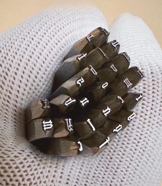 Gothic Letter Metal Stamp