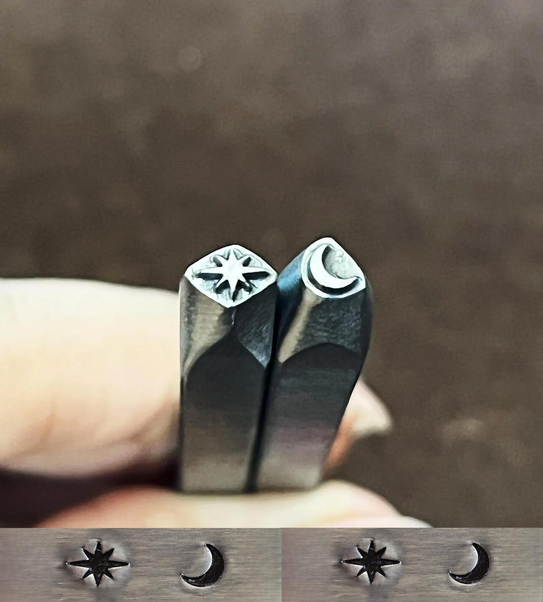 Sun/moon Steel Punches Jewelry Metal, Leather Stamping Tools Bracelet ...