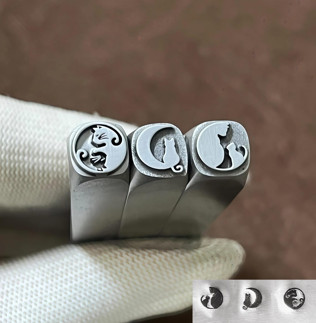 Lucky Cat Cartoon Steel Punches Jewelry Metal, Leather Stamping Tools ...