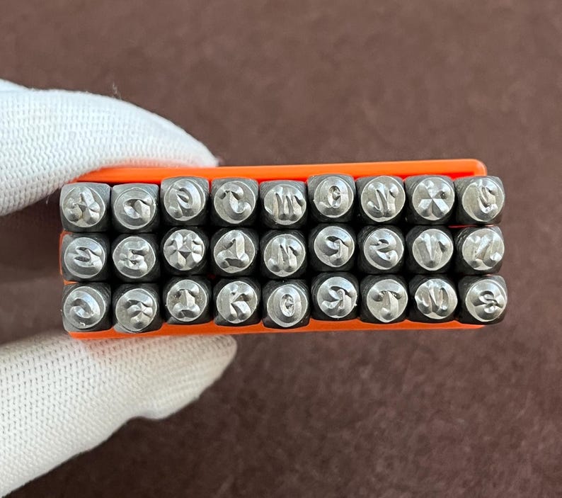 27 Pcs 3mm English Characters Set Jewelry Metal, Leather Stamping Tool ...
