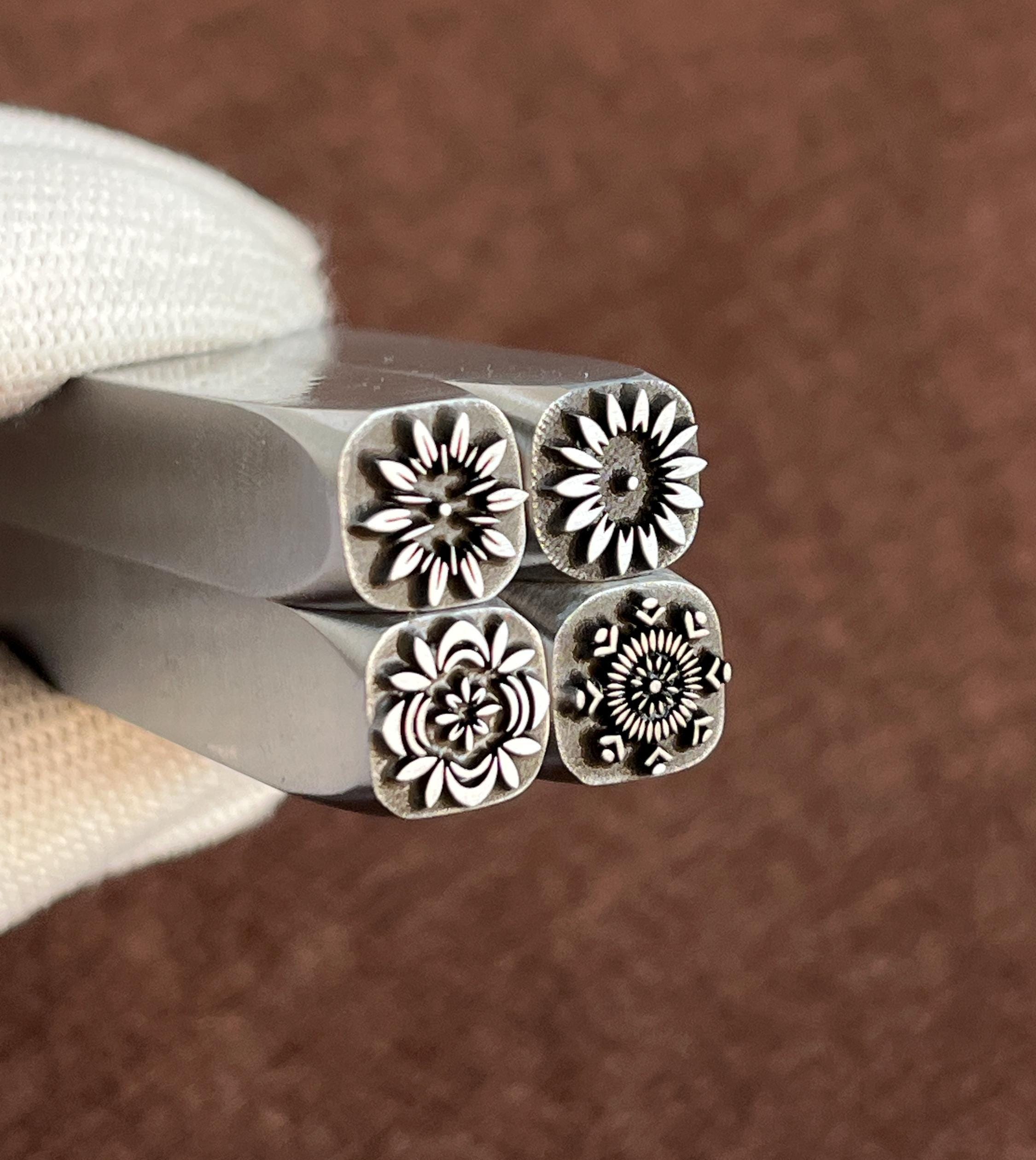 Flowers Steel Punches Jewelry Metal, Leather Stamping Tools Bracelet ...