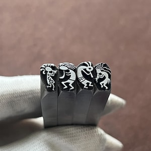 Indian Steel Punches Jewelry Metal, Leather Stamping Tools Bracelet DIY ...