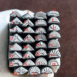 Iris/arrow/indian Inspired Triangle Steel Punches Jewelry Metal ...