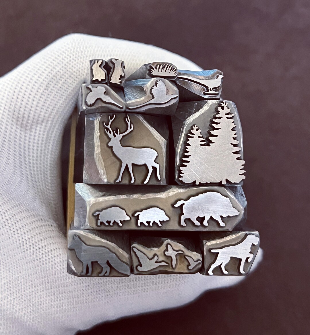 Hunting Series Steel Punches Jewelry Metal, Leather Stamping Tools ...