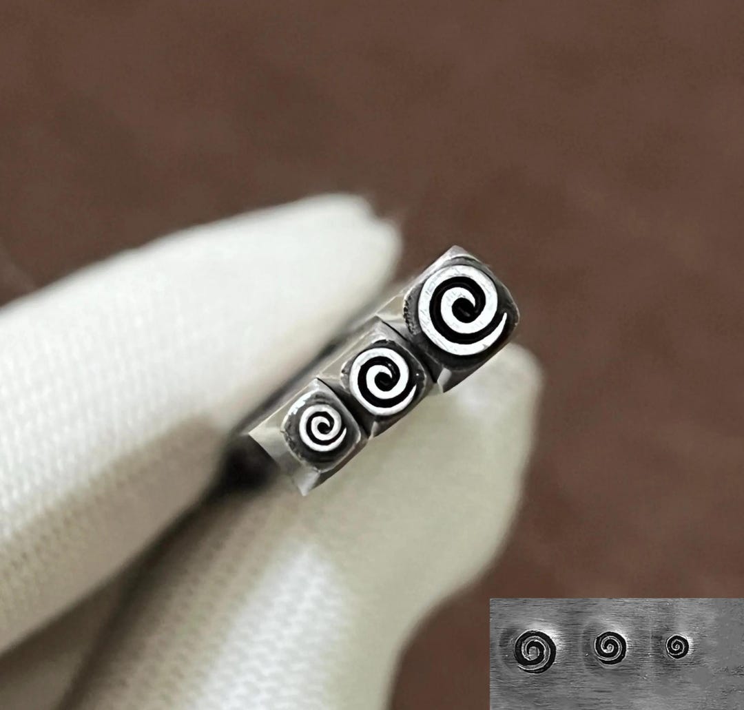 Spiral Texture Steel Punches Jewelry Metal, Leather Stamping Tools ...