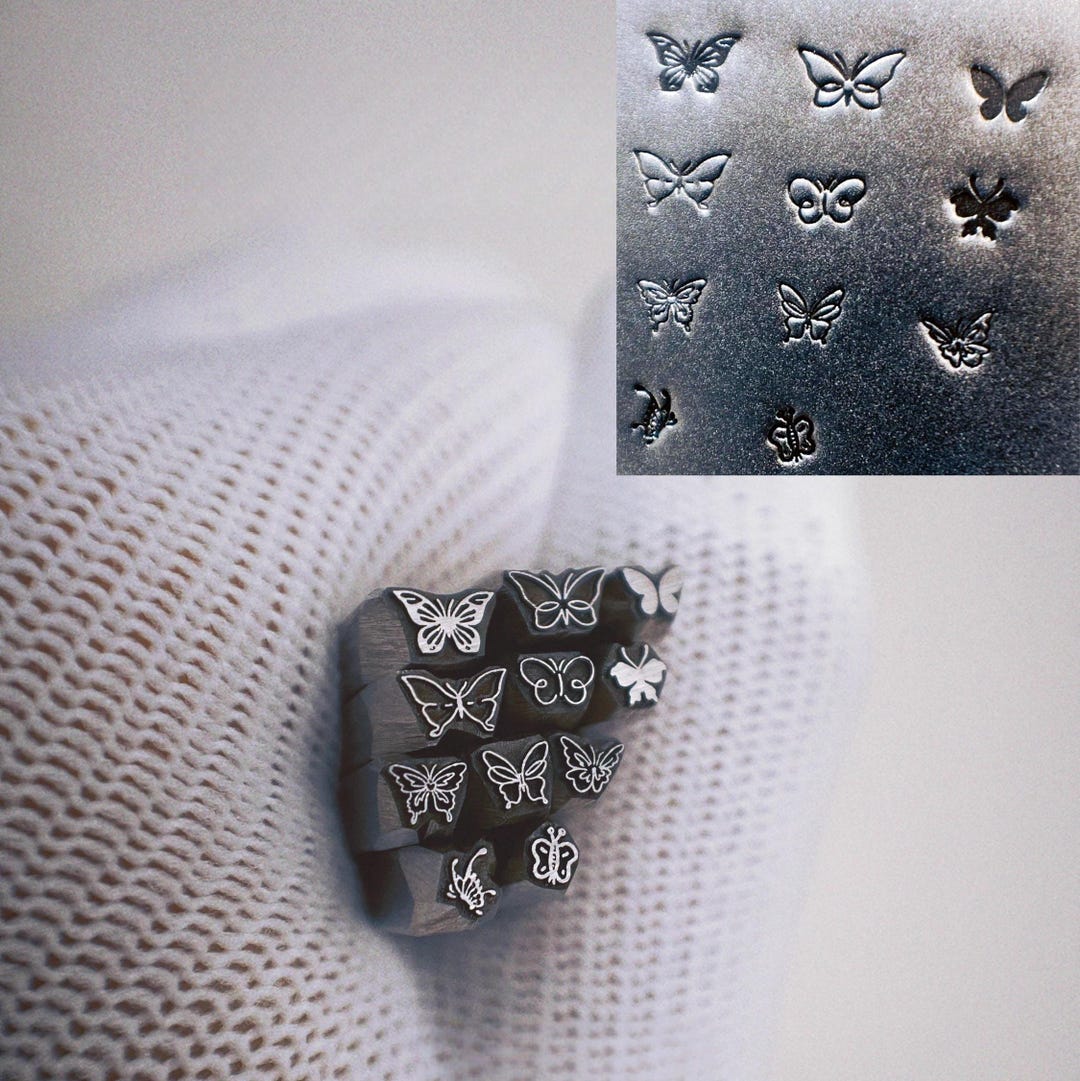 Butterfly Steel Punches Jewelry Metal, Leather Stamping Tools Bracelet ...
