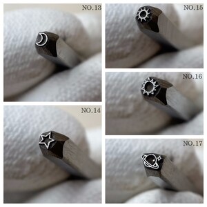 Sun/moon/star Steel Punches Jewelry Metal, Leather Stamping Tools ...