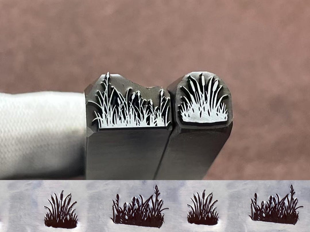 Grass Series Metal Stamp,steel Punches Jewelry Metal, Leather Stamping ...