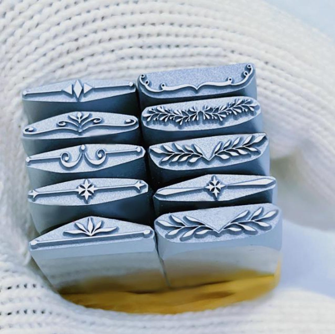 Boho Bohemian Flower Texture Steel Punches Jewelry Metal, Leather ...