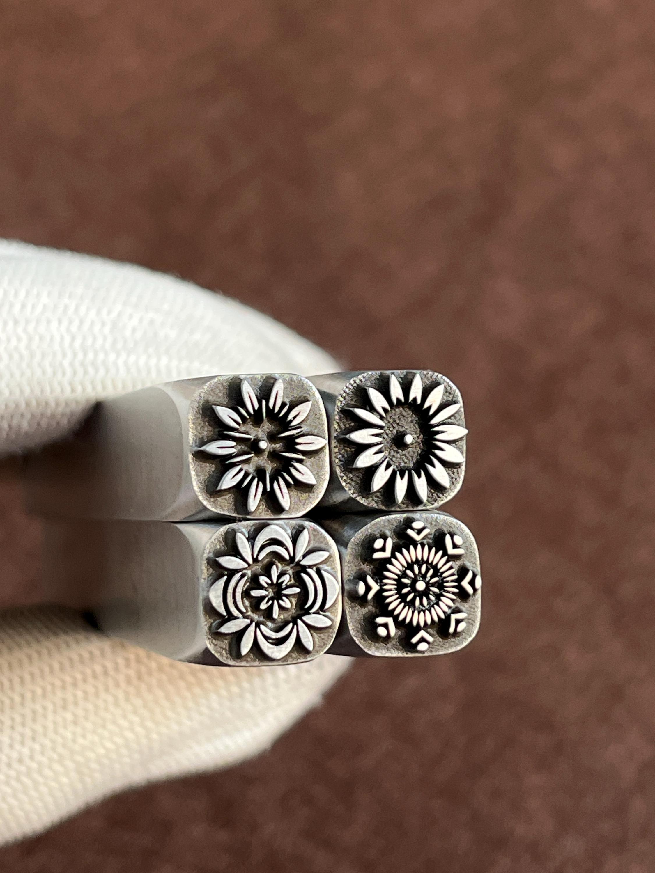 Flowers Steel Punches Jewelry Metal, Leather Stamping Tools Bracelet ...