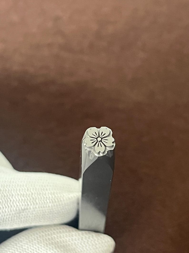 7mm Sakura Flowers Cartoon Steel Punches Jewelry Metal, Leather ...