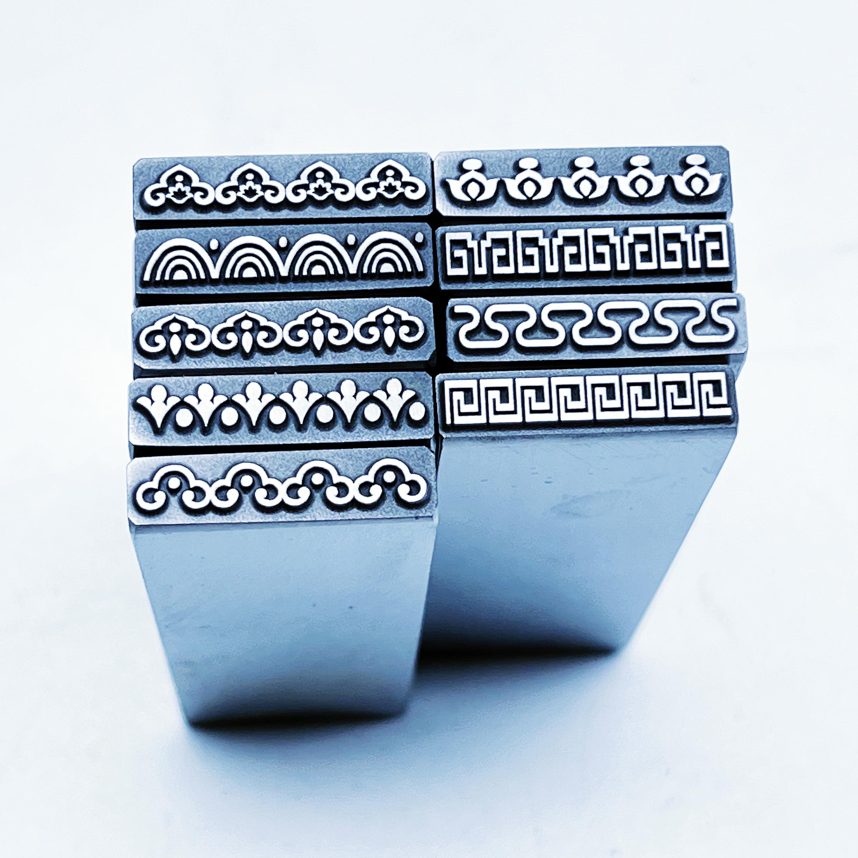 Boho Bohemian Flower Texture Steel Punches Jewelry Metal, Leather ...