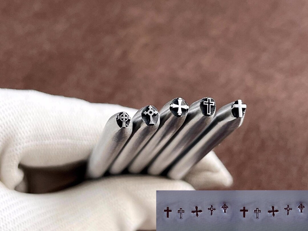 Latin Cross Jewelry Metal, Leather Stamping Tool, Bracelet DIY ...