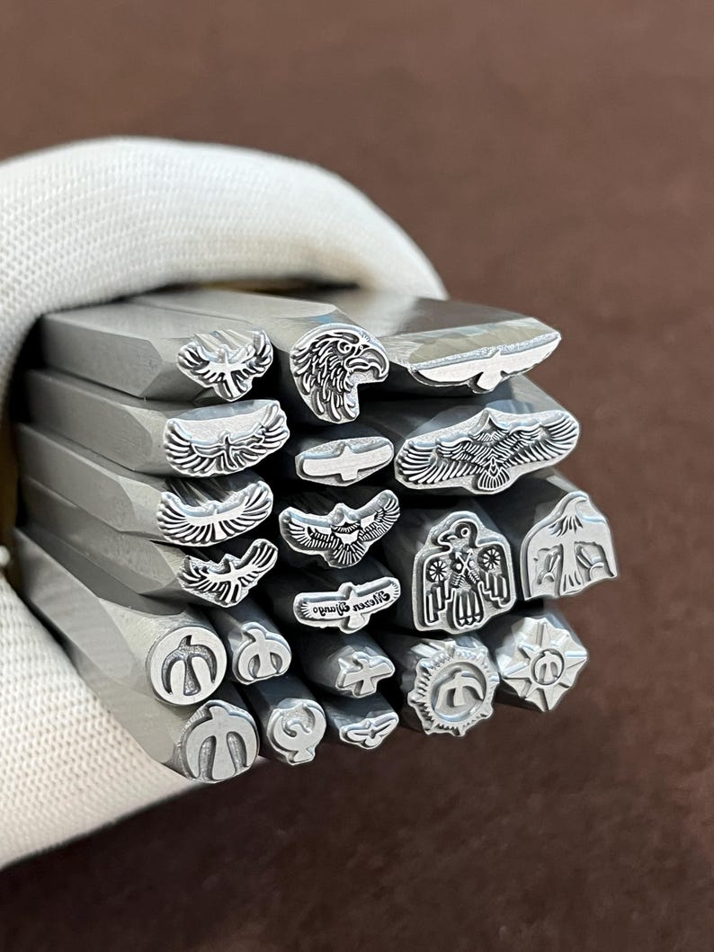 Eagle Bird Oriental Steel Punches Jewelry Metal, Leather Stamping Tools ...