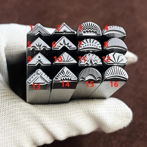 Iris/arrow/indian Inspired Triangle Steel Punches Jewelry Metal ...