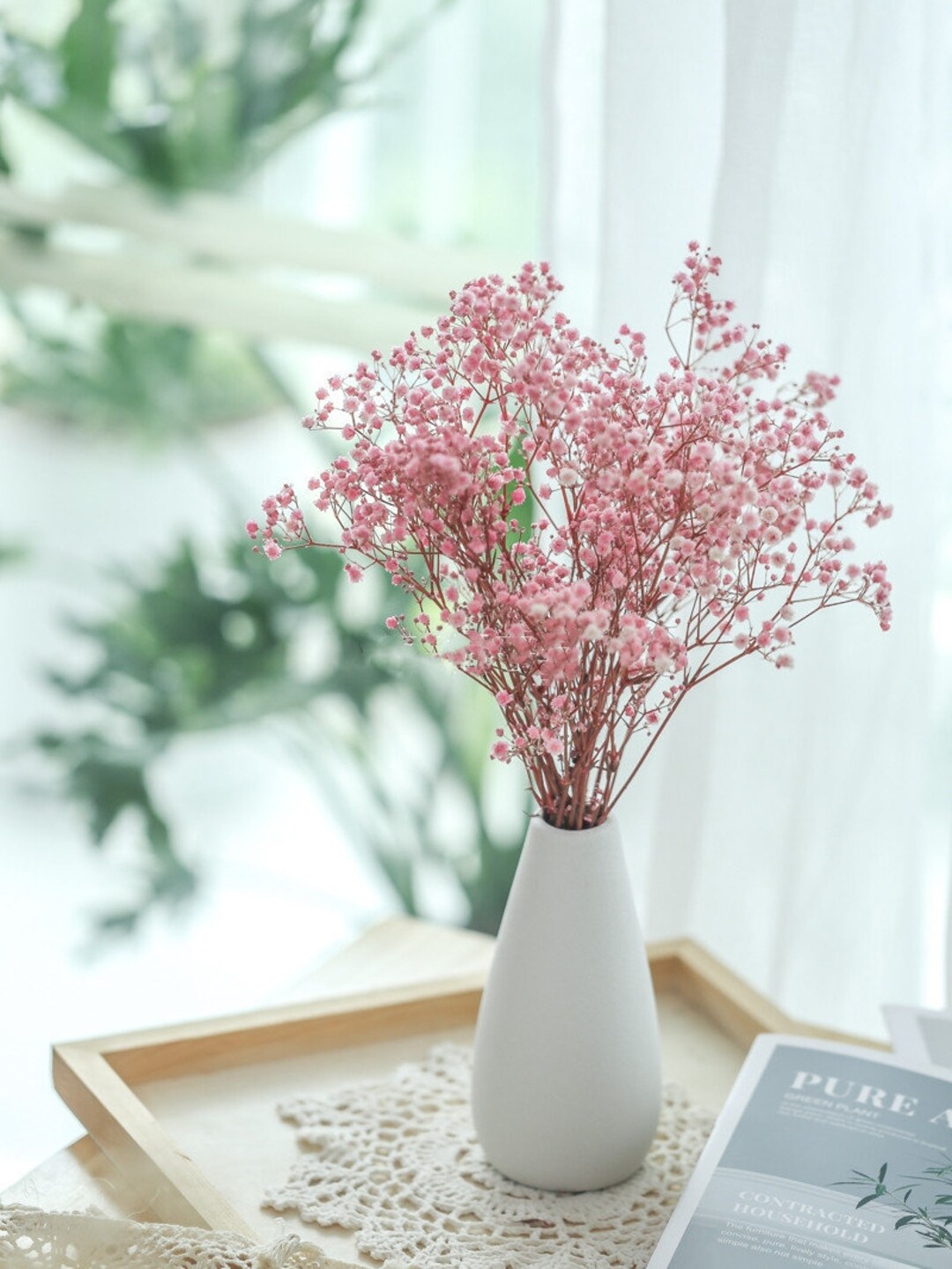 A Bunch of Dried Baby's Breath,dried Babysbreath ,colourful Natural ...
