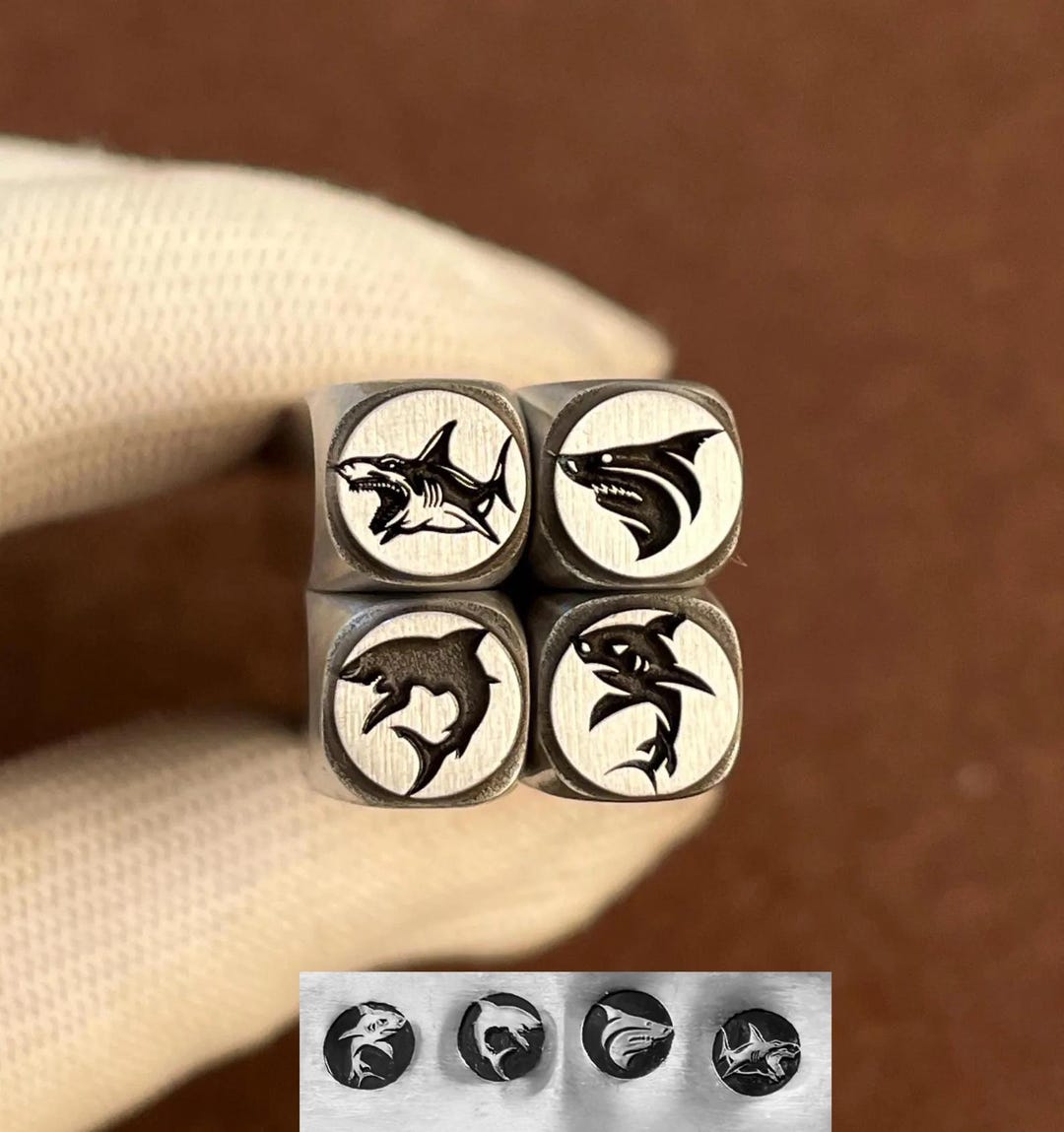 Shark Steel Punches Jewelry Metal, Leather Stamping Tools Bracelet DIY ...