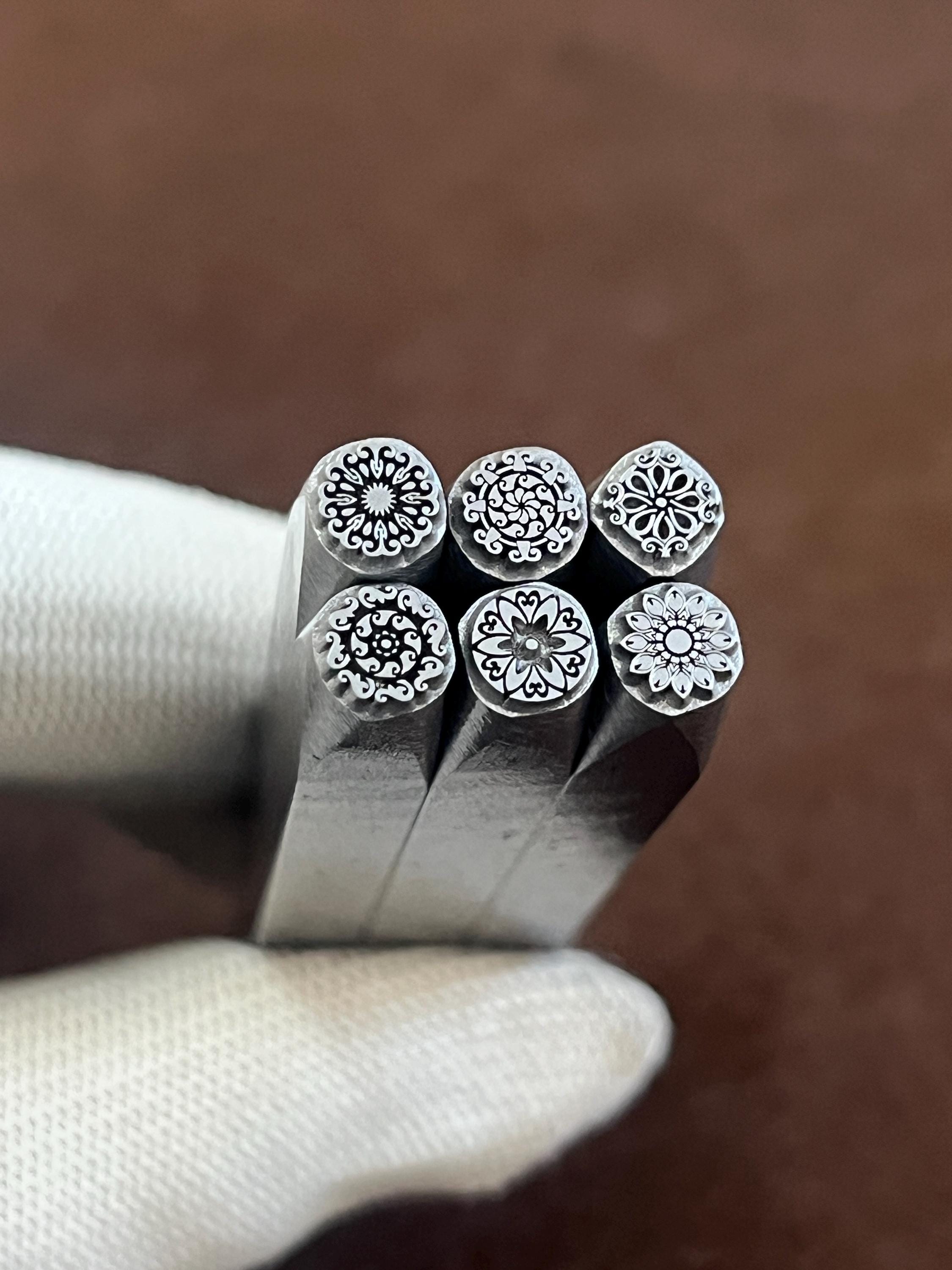 Boho Bohemian Flower Floral Steel Punches Jewelry Metal, Leather ...