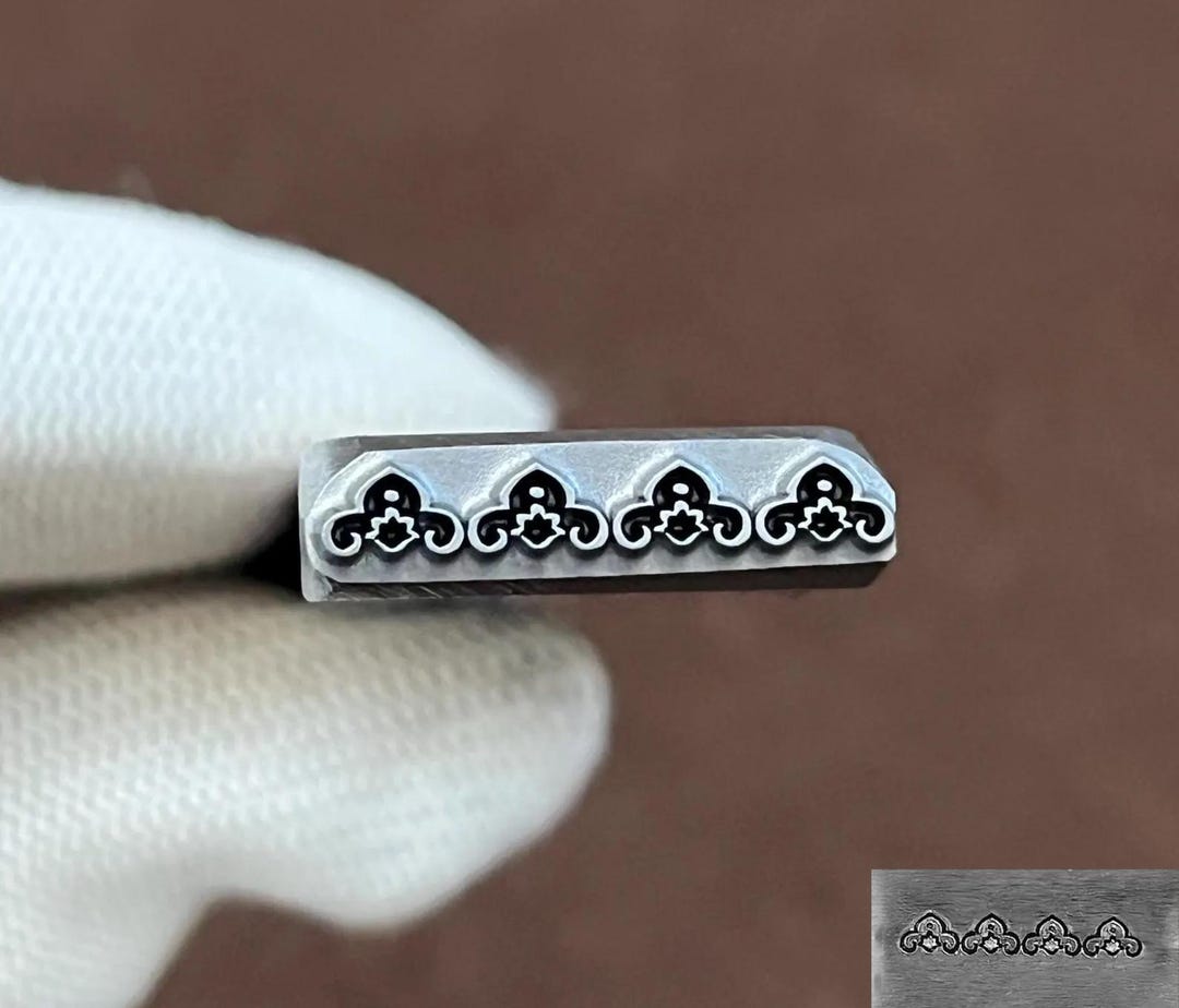 Boho Bohemian Flower Texture Steel Punches Jewelry Metal, Leather ...