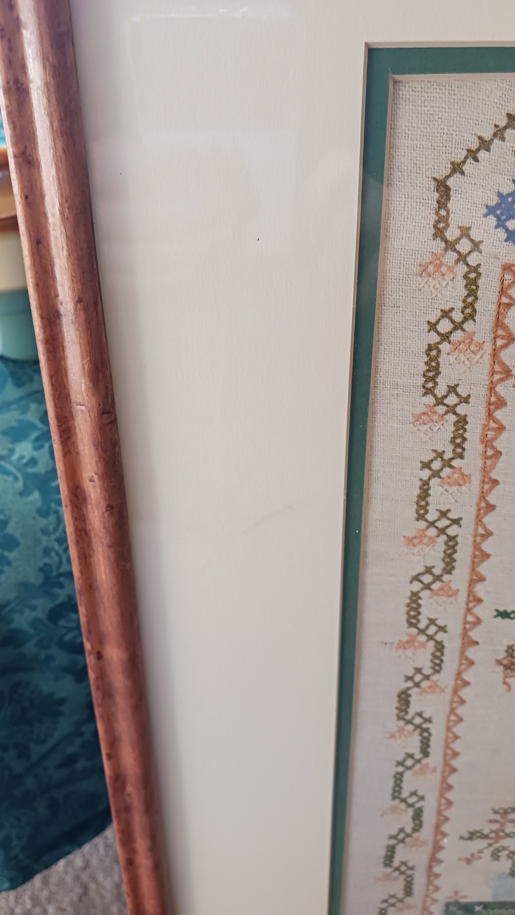 Antique 16x22 1920 Framed SAMPLER - Etsy