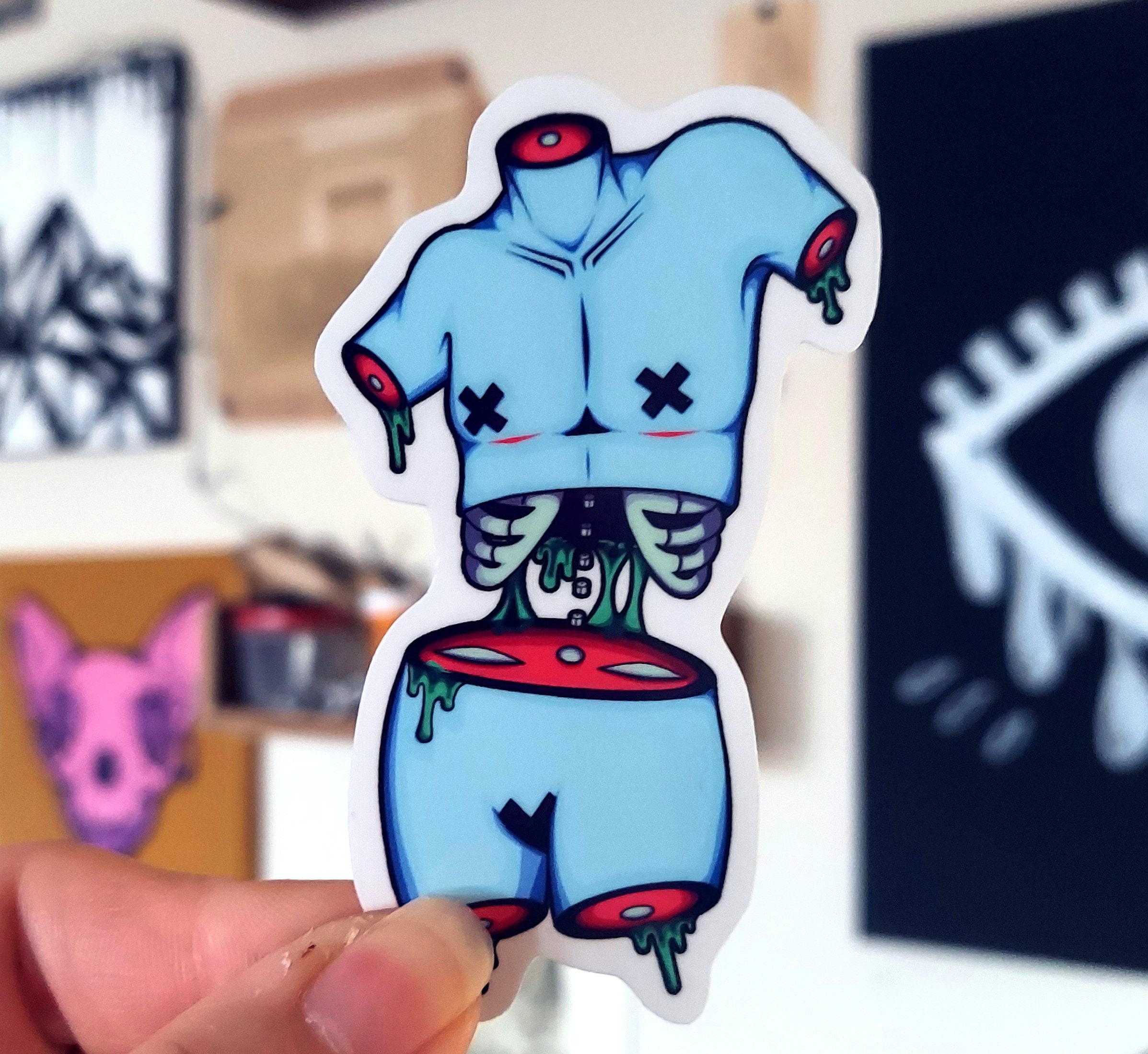 Candy Gore [sour] - Body Horror - Water-resistant Vinyl Stickers - Etsy