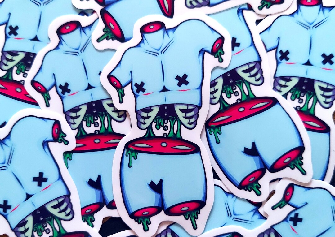 Candy Gore [sour] - Body Horror - Water-resistant Vinyl Stickers - Etsy