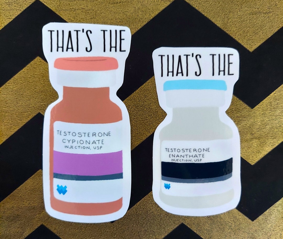 That's the T - Testosterone Vial - Water-resistant Vinyl Stickers - Etsy