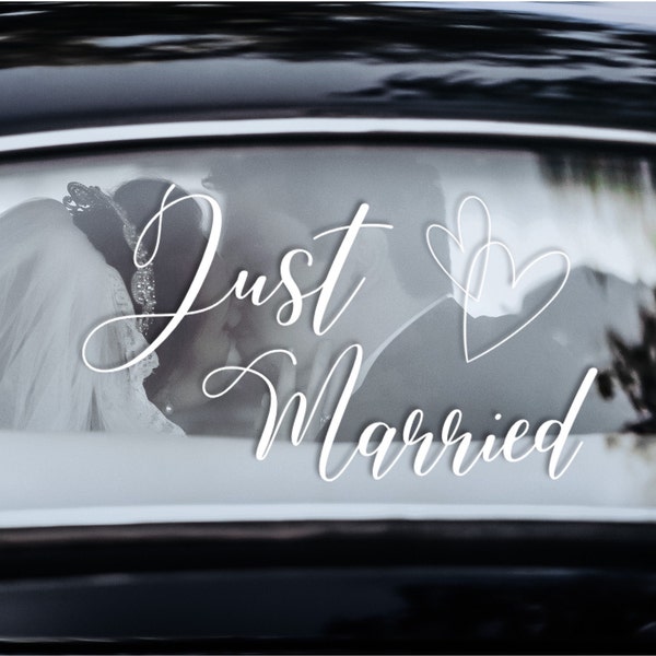 Just married car - Etsy.de
