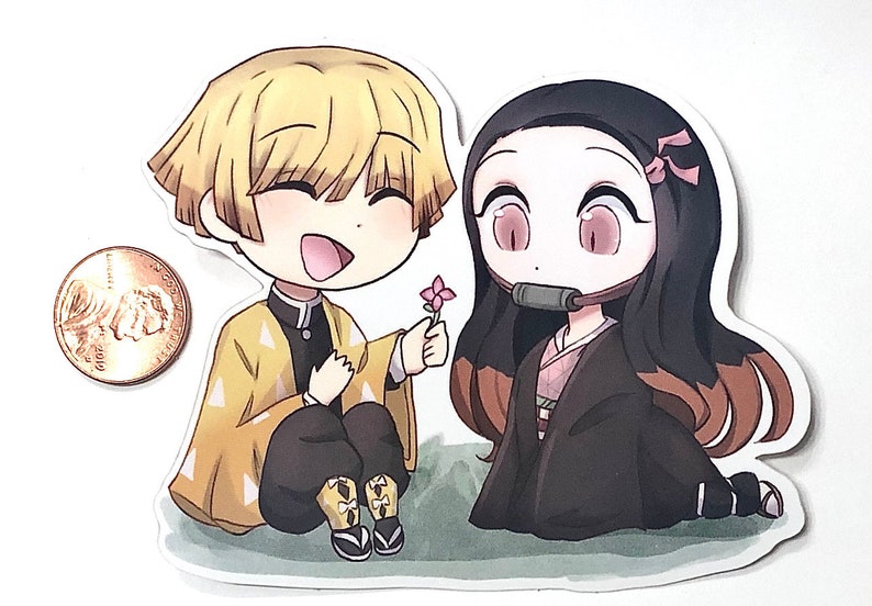 Anime Demon Chibi Characters - Vinyl Sticker - Etsy