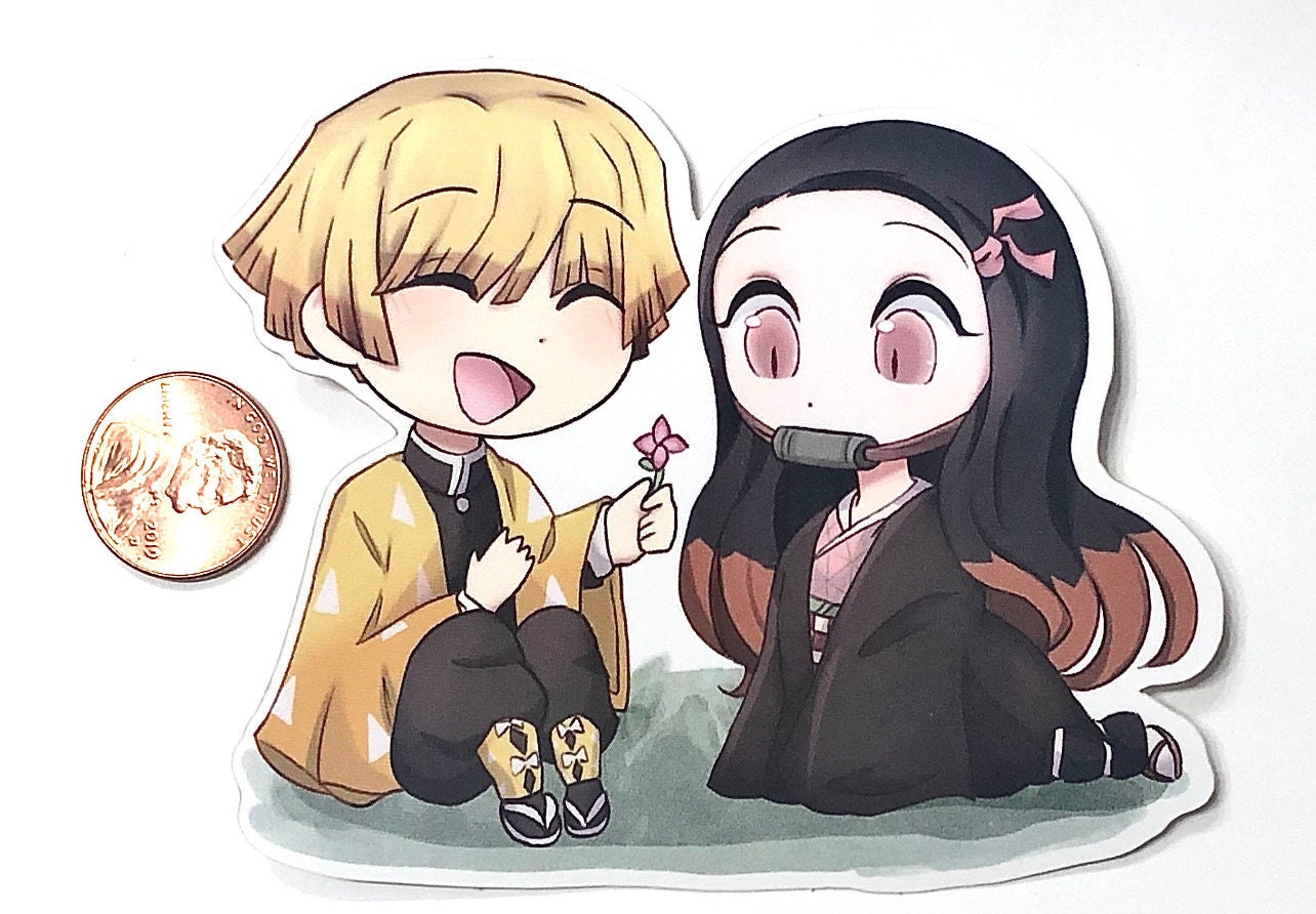 Anime Demon Chibi Characters - Vinyl Sticker - Etsy