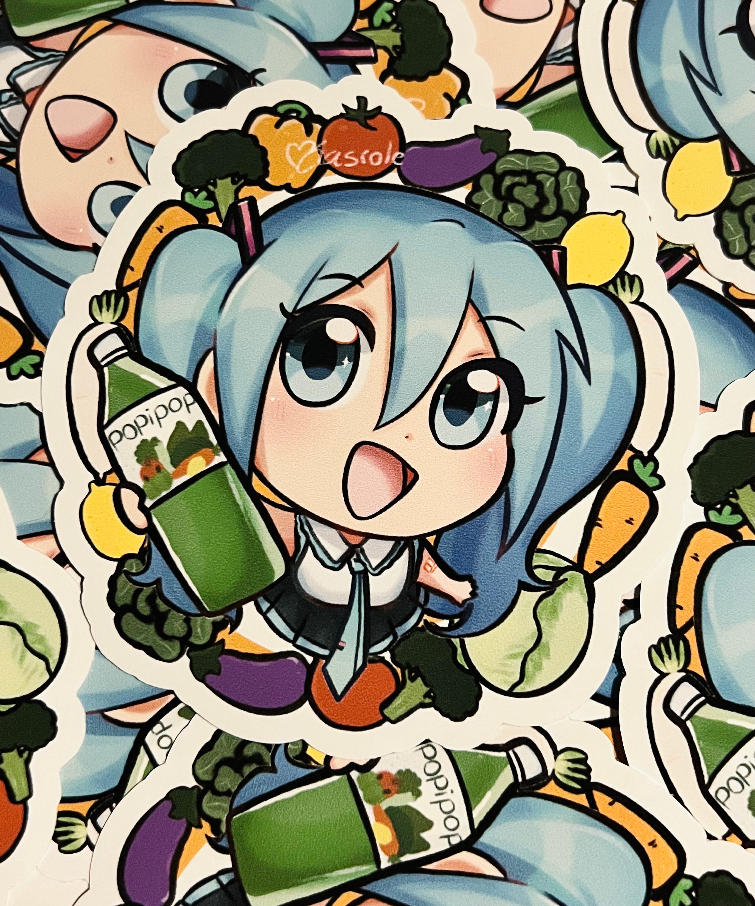Hatsune Miku Popipo Vinyl Sticker 4in - Etsy