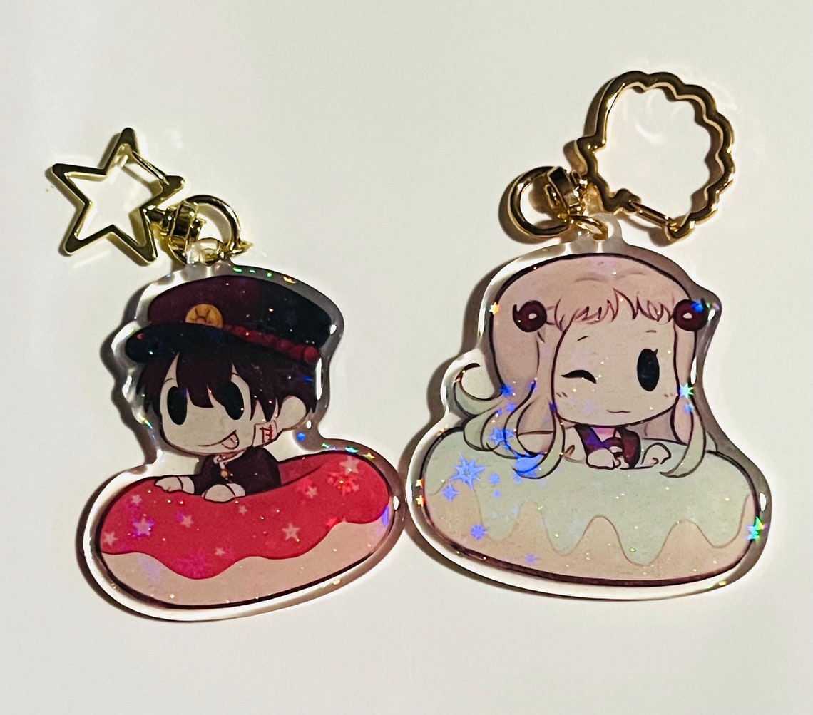 Toilet-bound Hanako-kun Glitter Epoxy Keychain acrylic Charm Accessory ...