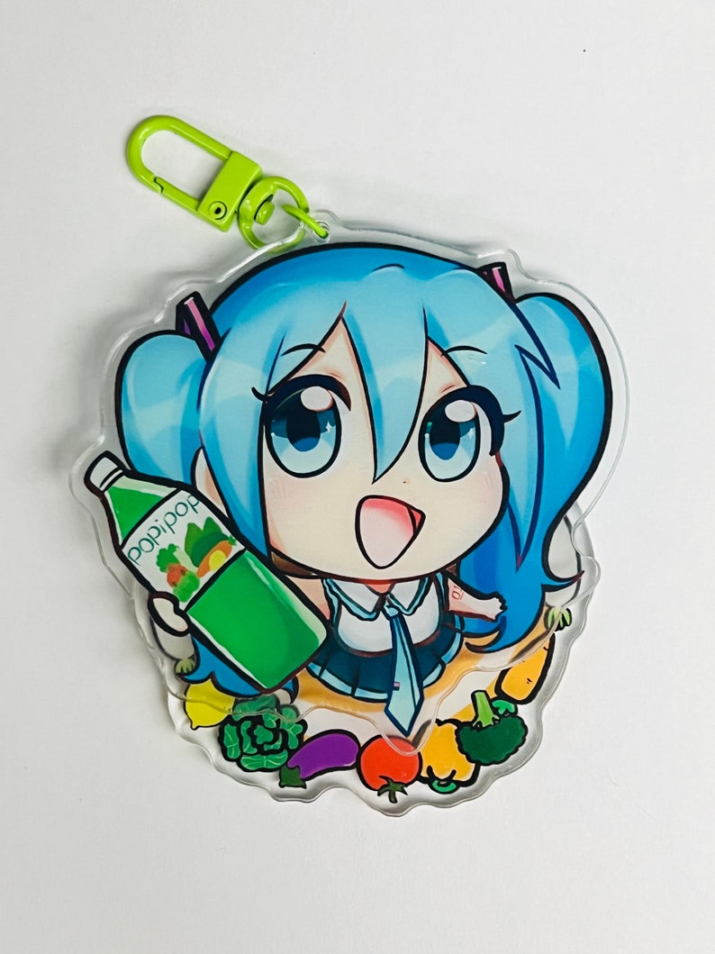 Hatsune Miku Spinning Acrylic Keychain - Etsy
