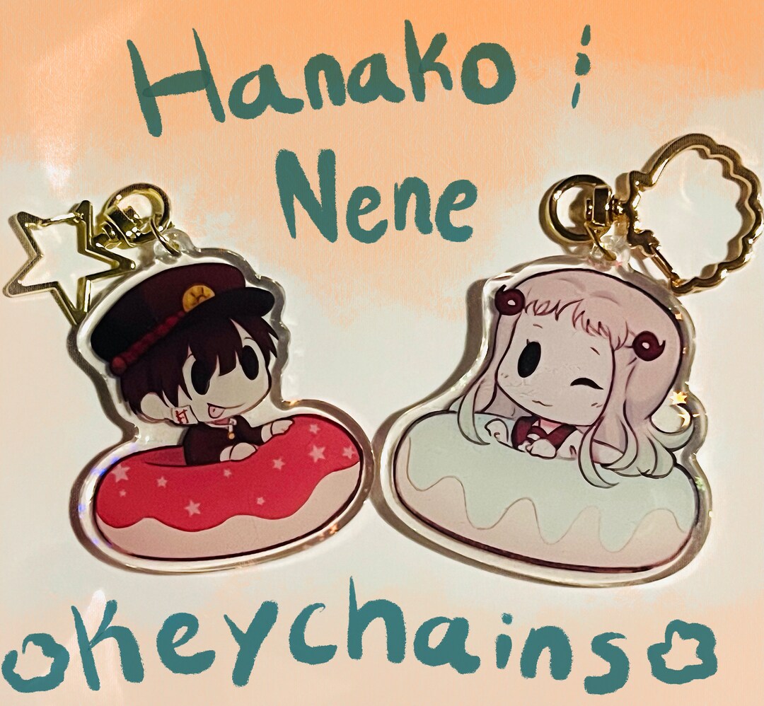 Toilet-bound Hanako-kun Glitter Epoxy Keychain -acrylic Charm Accessory ...