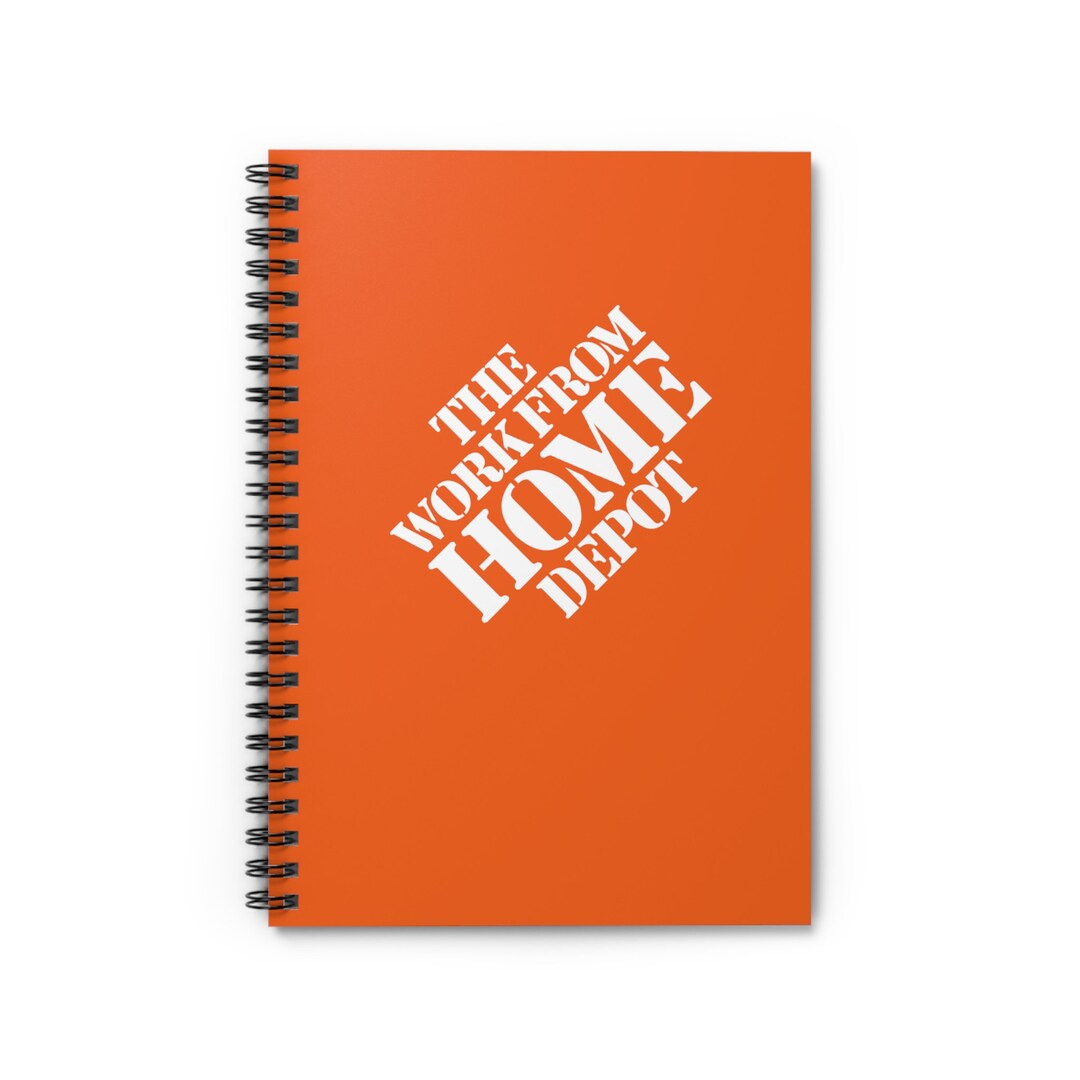 The Work From Home Depot Spiral Notebook Ruled Line - Etsy
