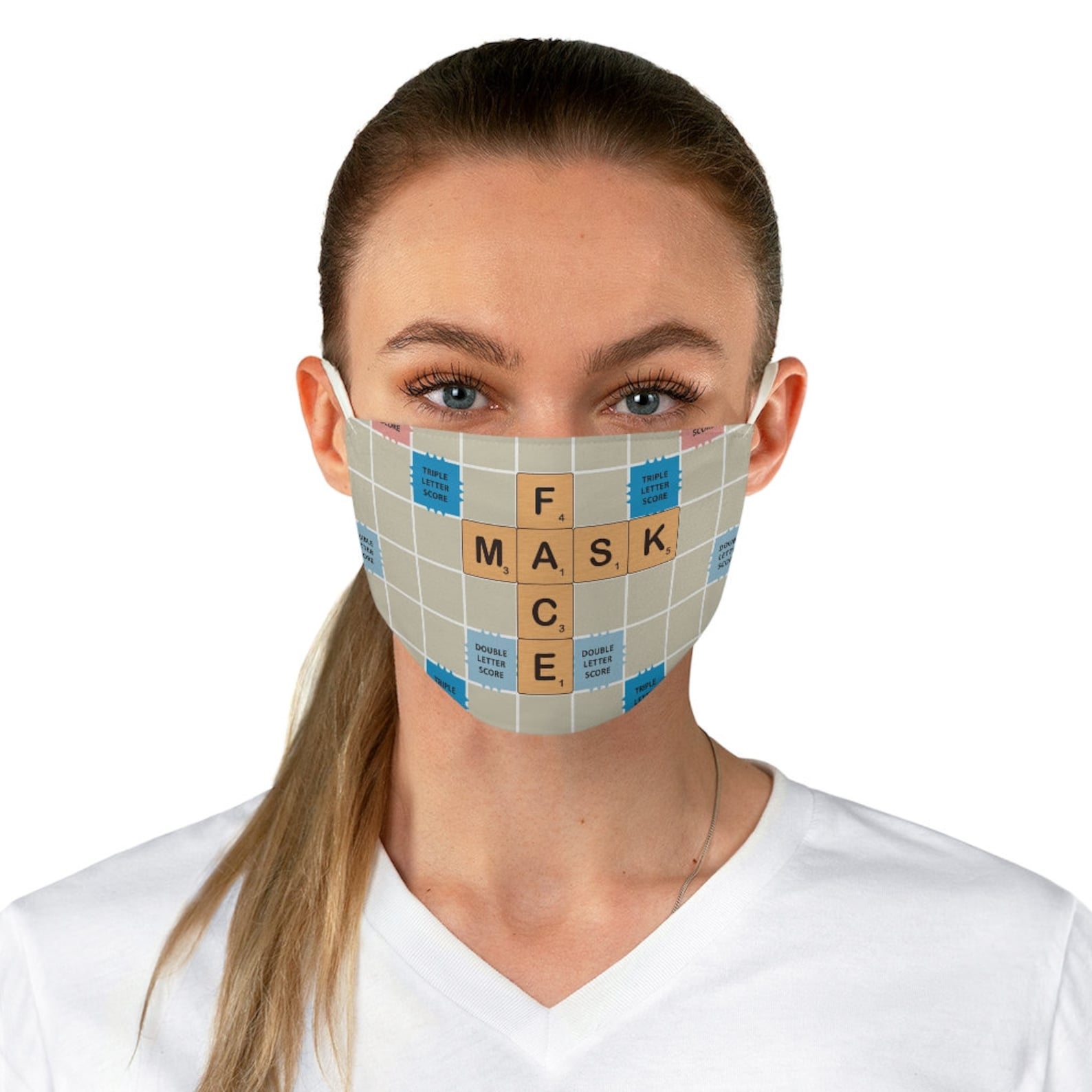 Scrabble Game Board Fabric Face Mask - Etsy