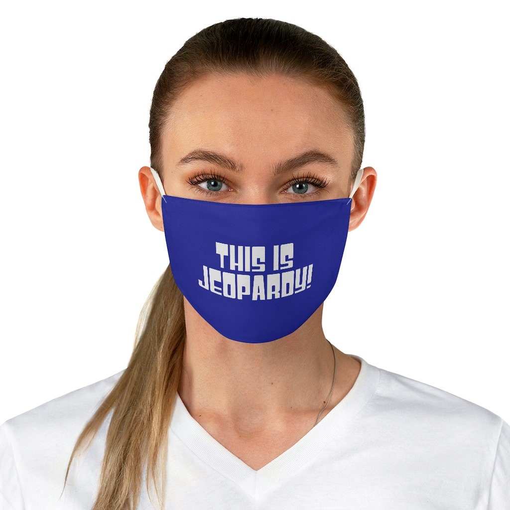 This is Jeopardy Fabric Face Mask - Etsy