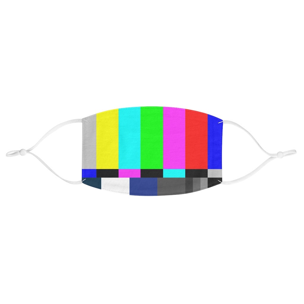 TV Color Bars Fabric Face Mask - Etsy