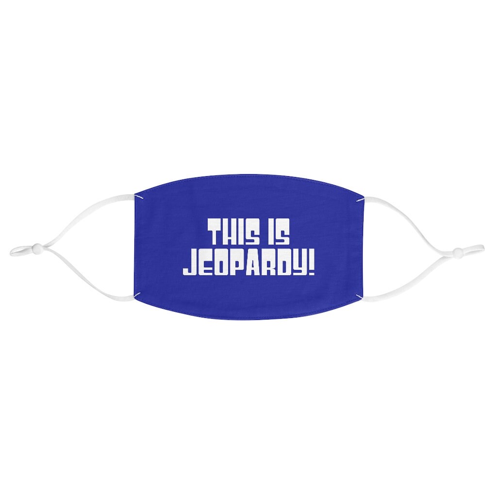 This is Jeopardy Fabric Face Mask - Etsy