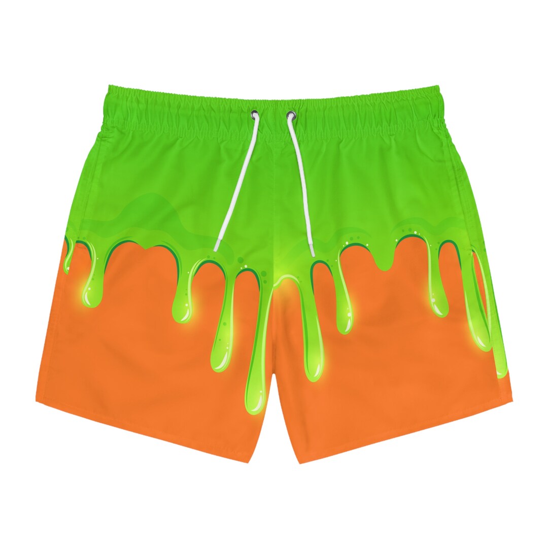 Green Slime Swim Trunks - Etsy