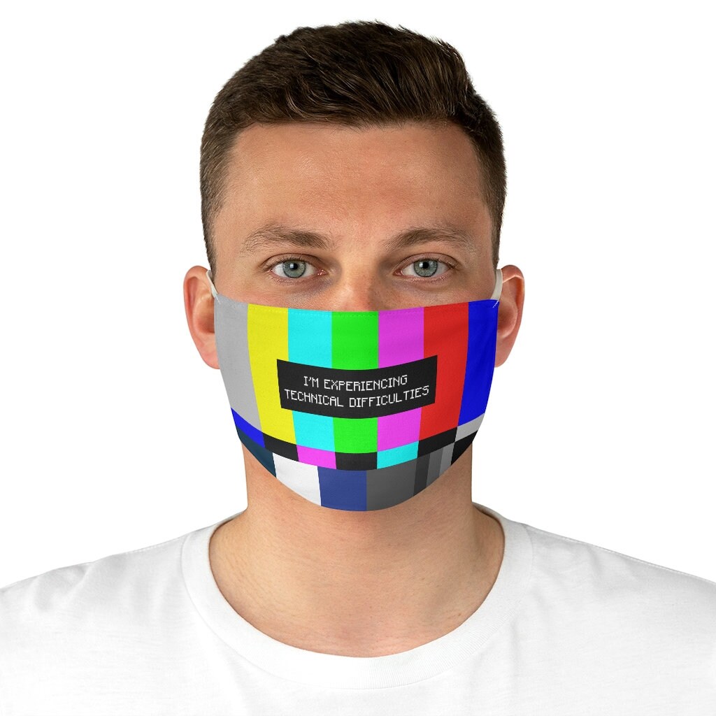 Technical Difficulties Fabric Face Mask - Etsy