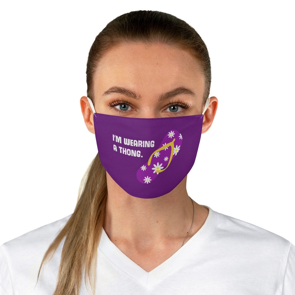 I'm Wearing a Thong Fabric Face Mask - Etsy