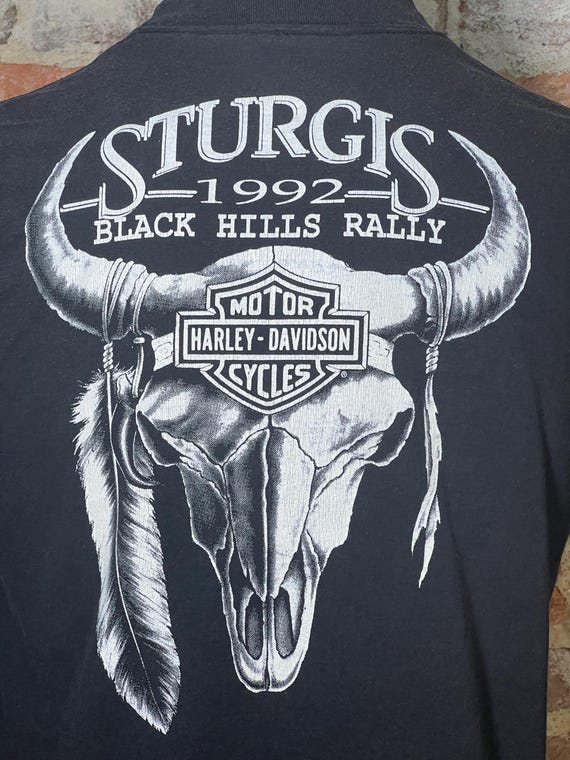 1991/92 3D EMBLEM Harley Davidson Sturgis Black Hills… - Gem