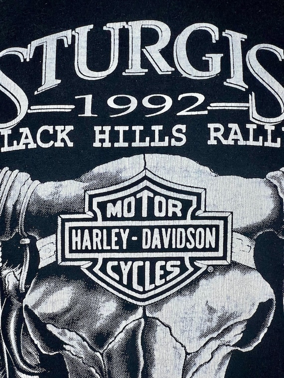1991/92 3D EMBLEM Harley Davidson Sturgis Black Hills… - Gem