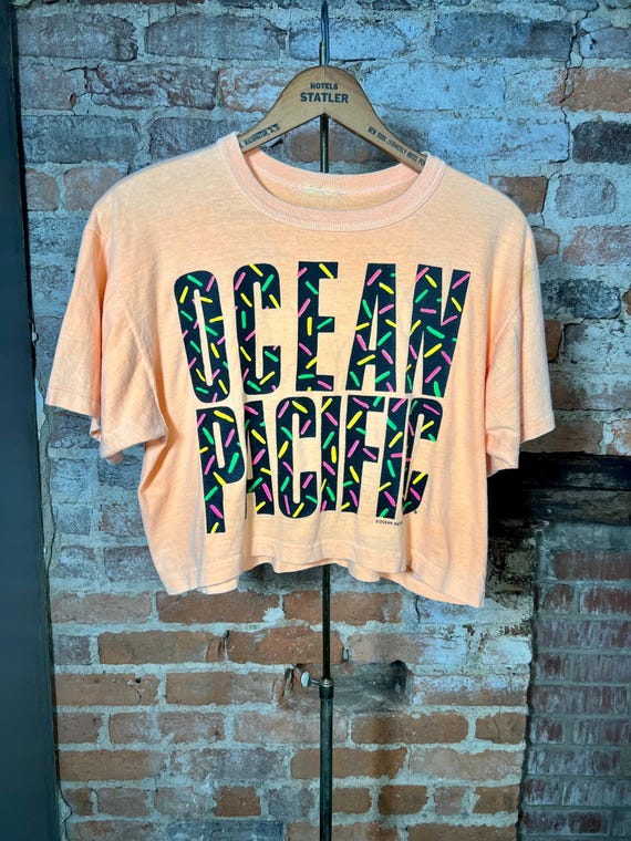 1990 Ocean Pacific Crop Top Single Stitch - Gem
