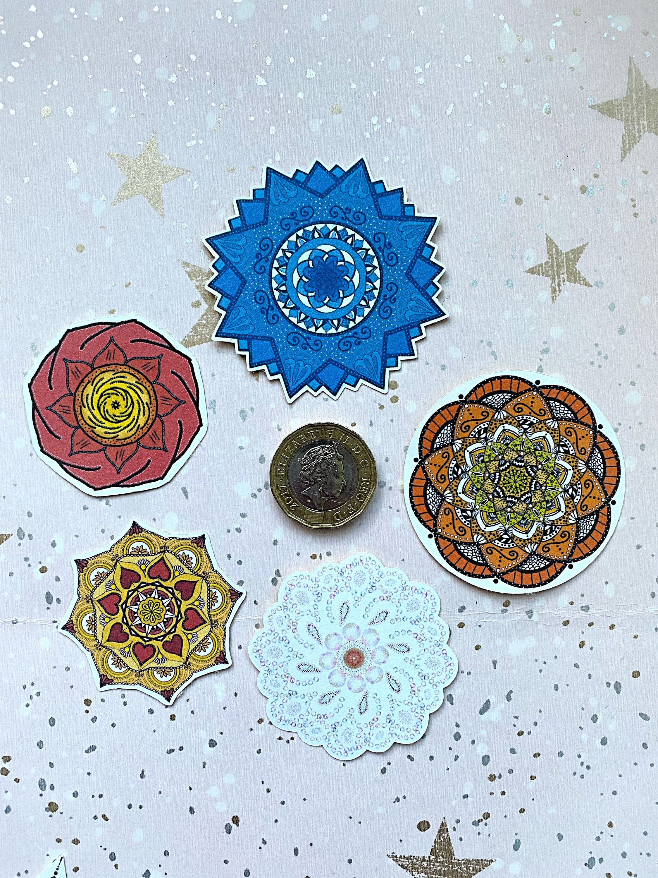 Mandala Stickers, Aesthetic Sticker Pack, Water Bottle Stickers ...