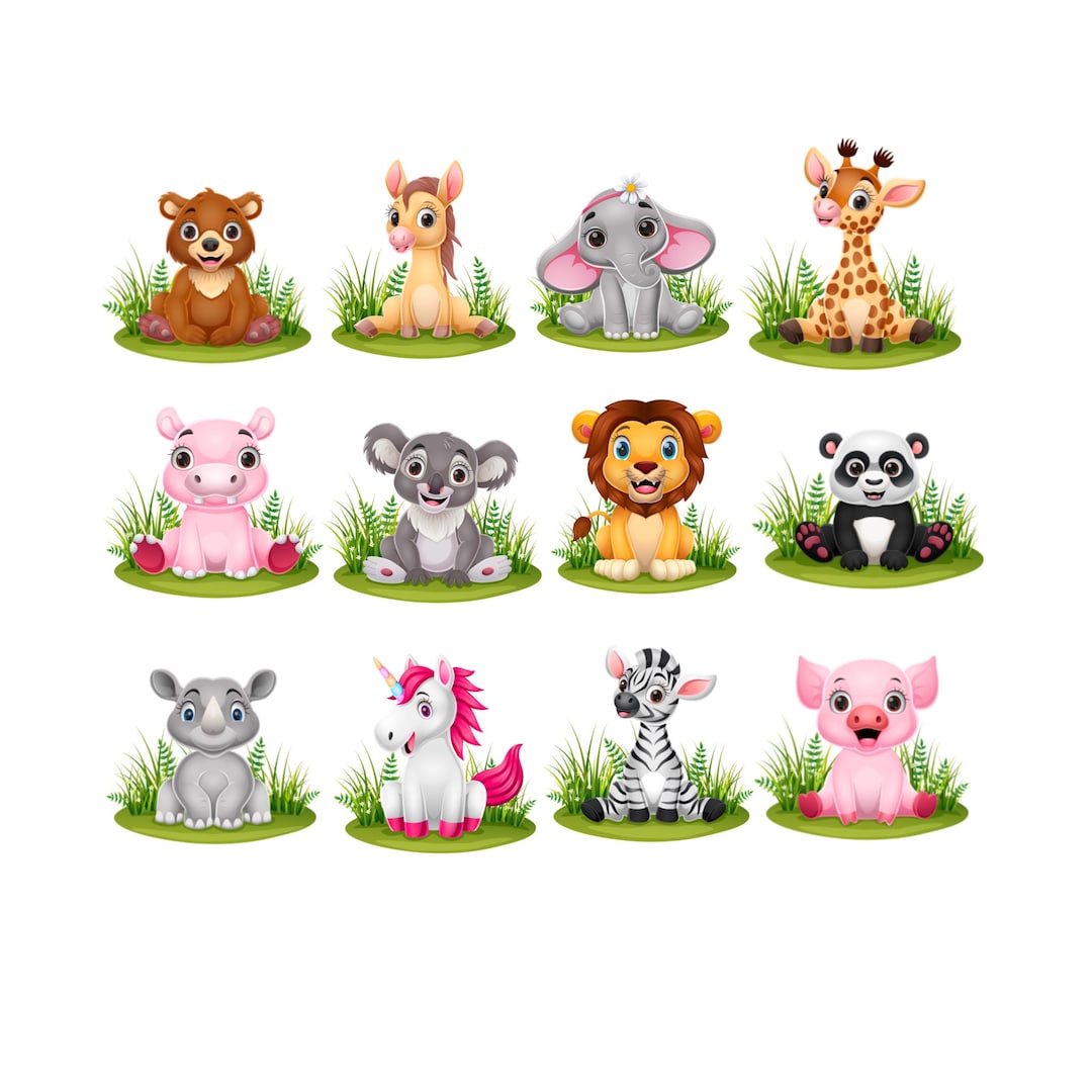 Little Baby Animals Stickers, Children Gift, Jungle Animals, Scrapbook ...