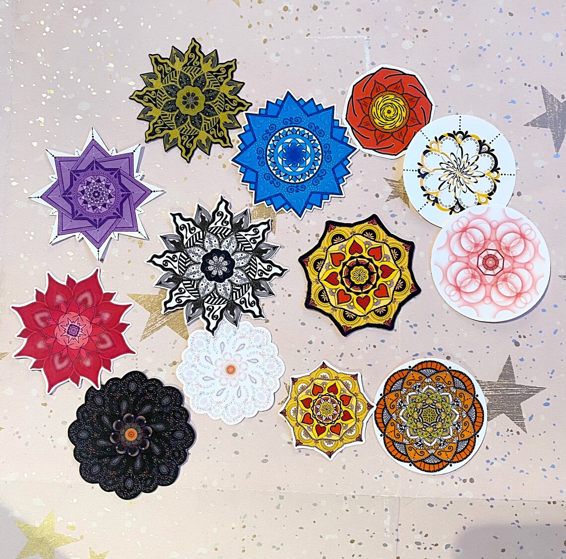 Mandala Stickers, Aesthetic Sticker Pack, Water Bottle Stickers ...