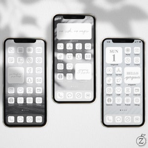 White Ios App Icon Pack | 300 Unique Icons + 20 Widget Quotes + 6 ...
