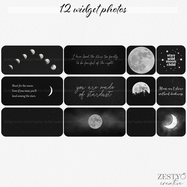 Starry Night Ios App Icon Pack 300 Unique Icons 12 Widget - Etsy